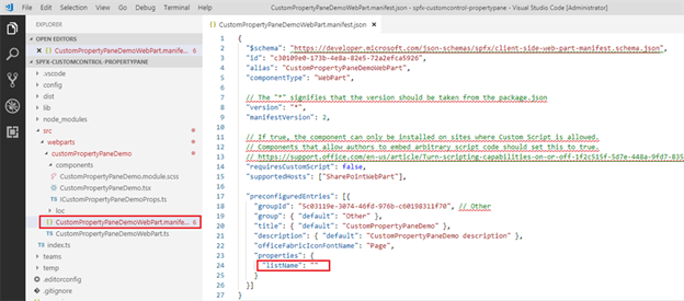 SharePoint Framework - Build Custom Controls For Web Part Property Pane